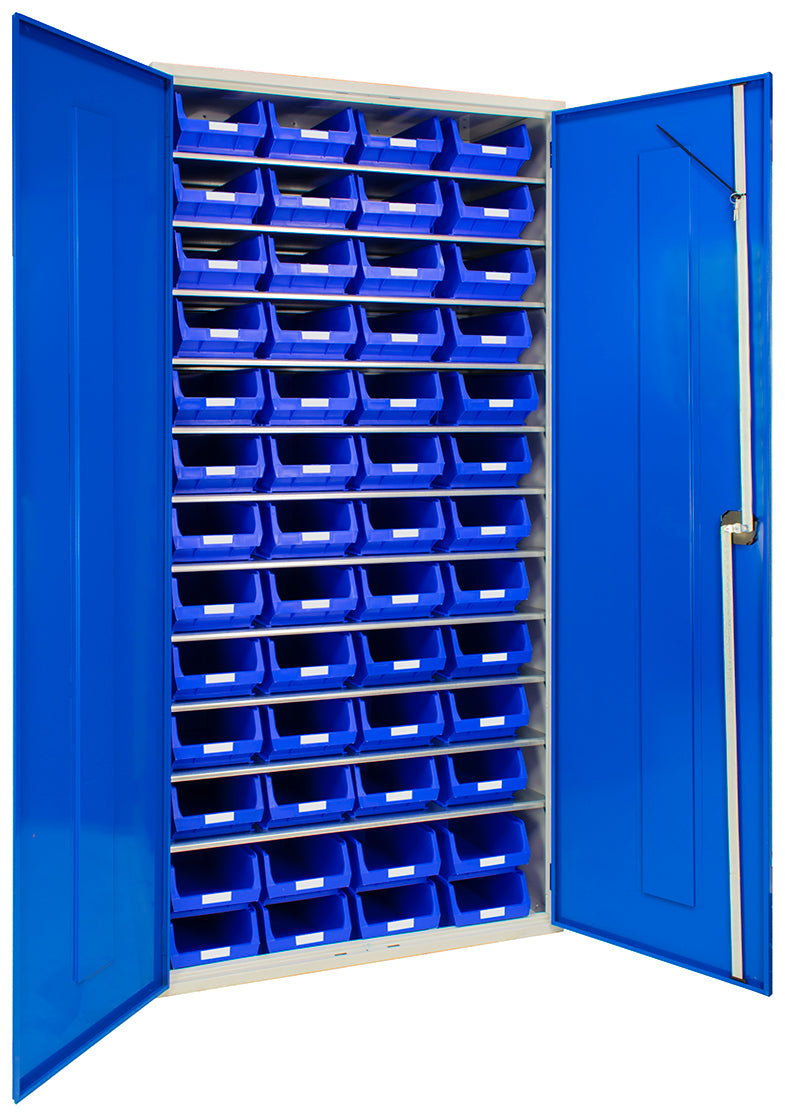 2000mm Small Parts Cabinet with G204 Bin Kit — Mailbox Products